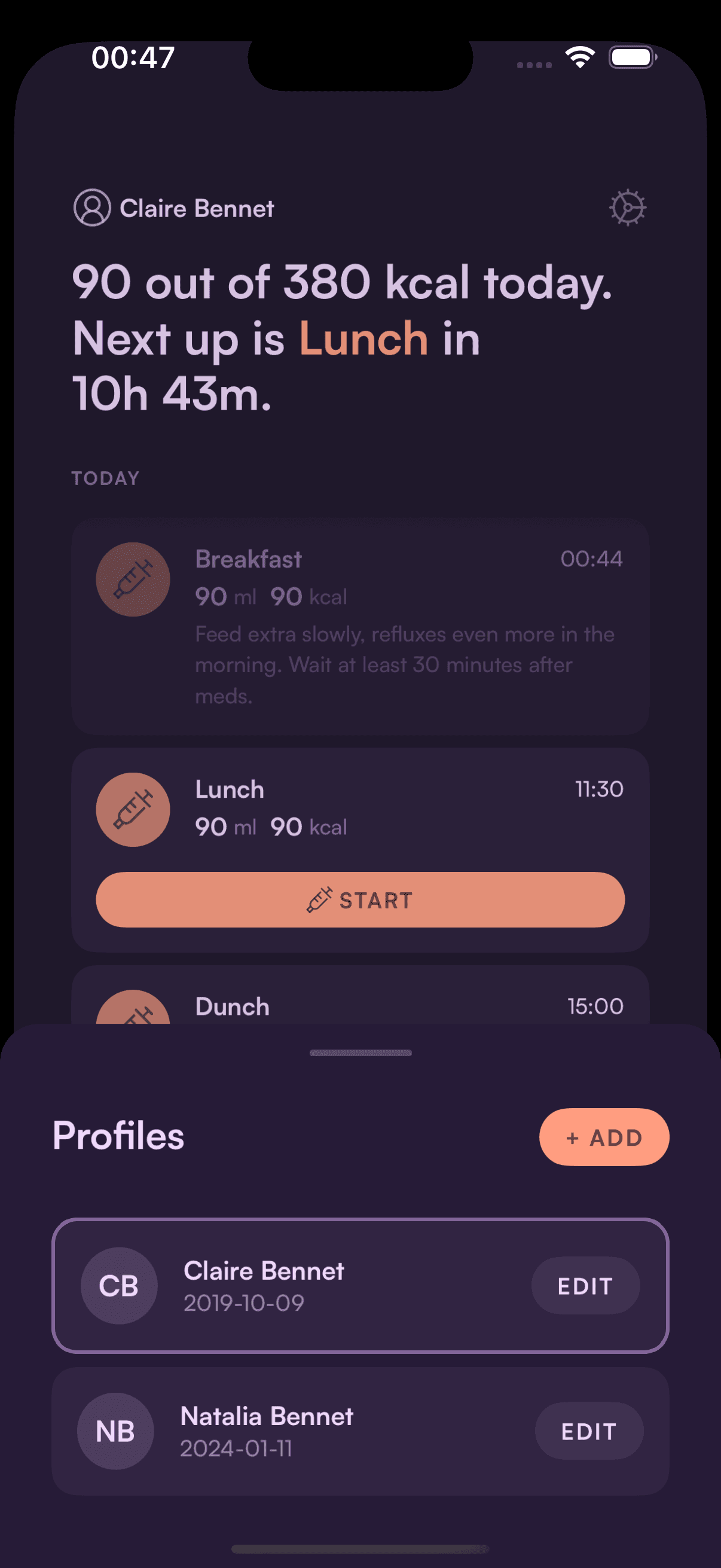 Tubie - Tube Feeding App